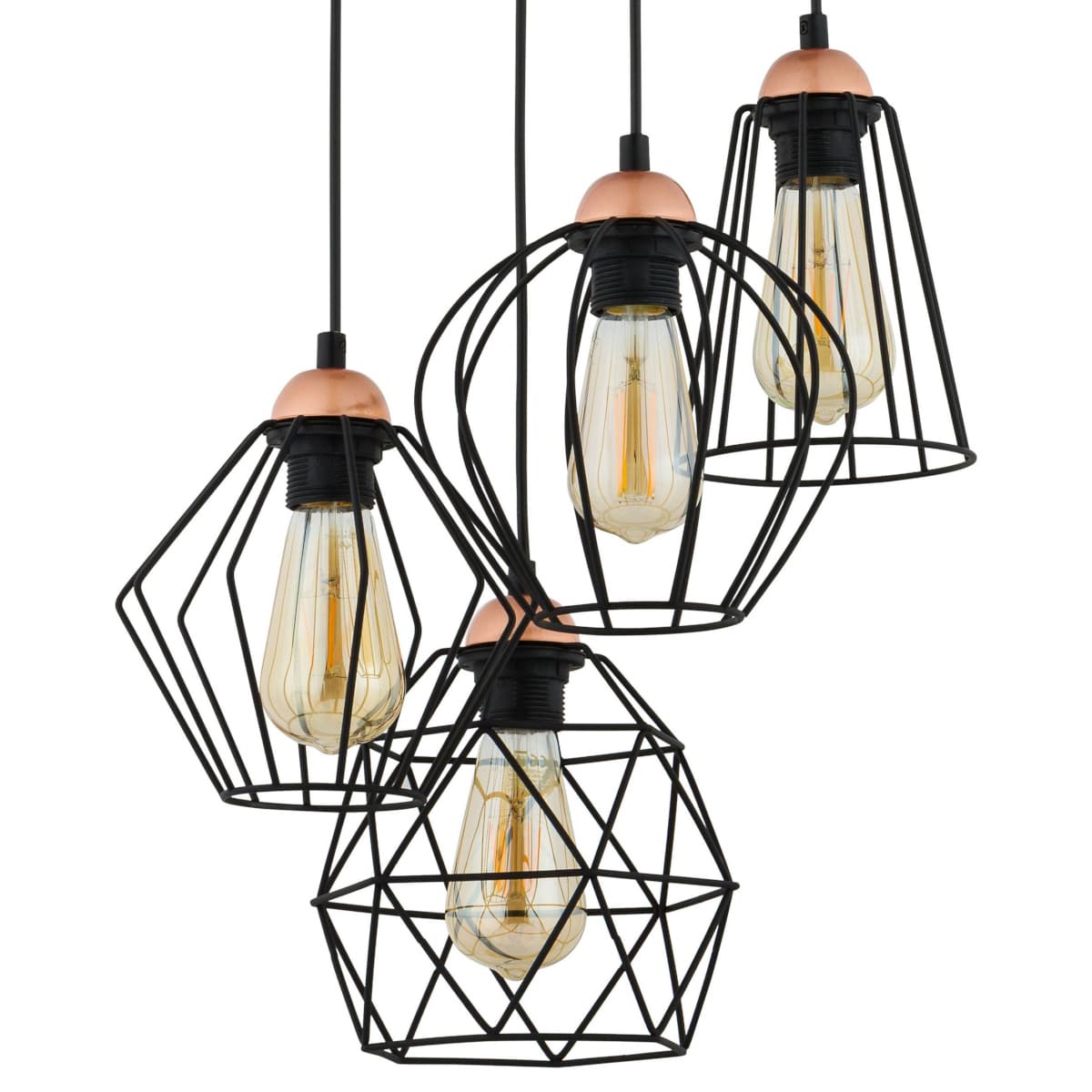 Wisząca lampa wielopunktowa Galaxy 1643 TK Lighting czarna miedziana - sklep MLAMP.PL - Black ...
